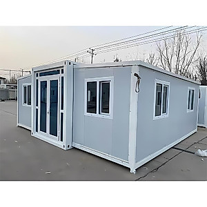 Refabricated 20ft Office Container Expandable Folding House Foldable Modular Home- Efficient Space Utilization,Prefabricated Container House with Long-Term Durability