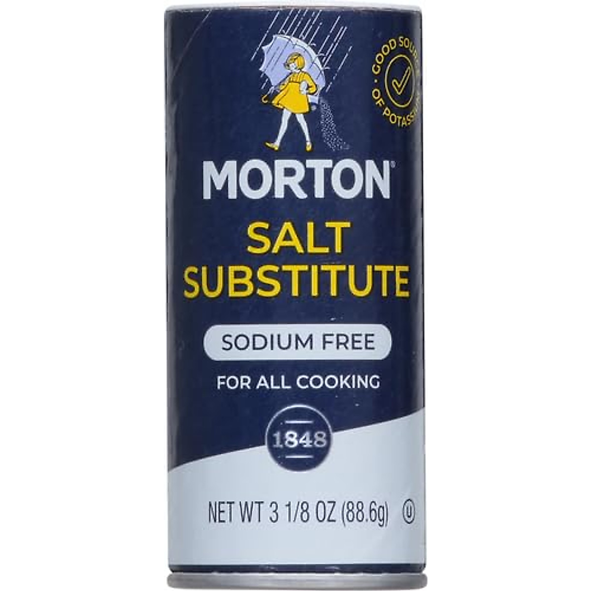 Morton Salt Substitute, Sodium Free, 3.12 Ounce