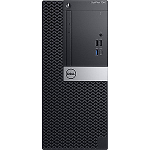 Dell OptiPlex 7060 Tower Computer, Intel Hexa Core i7-8700 up to 4.6GHz, 16G DDR4, 512G SSD, Windows 10 Pro 64 Bit-Multi-Language Supports English/Spanish/French (Renewed)
