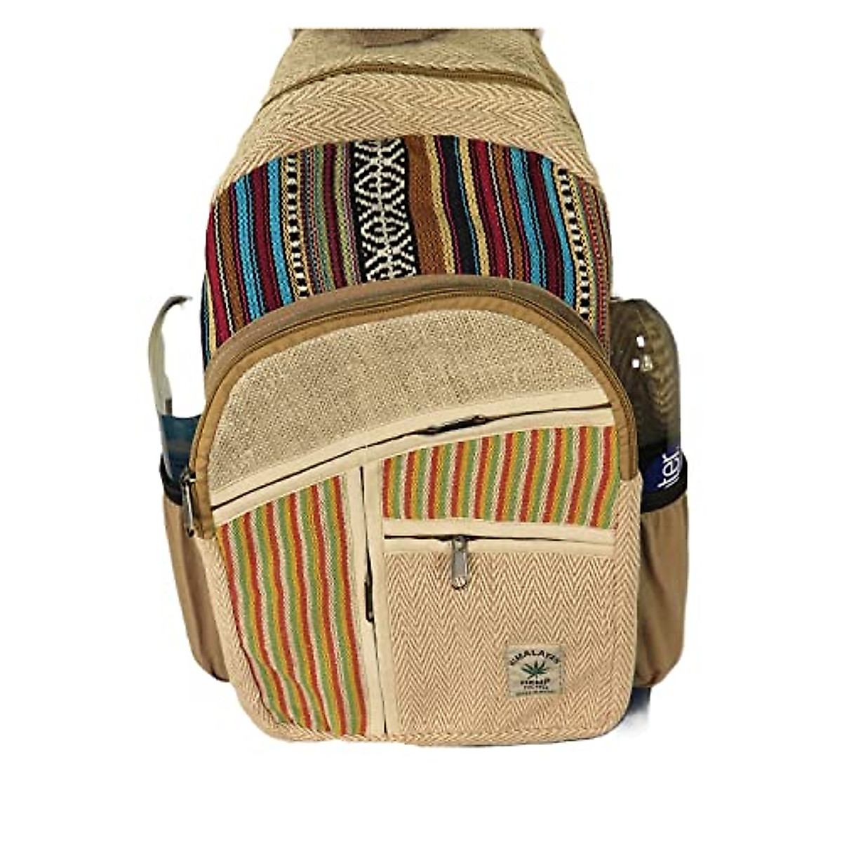 Hemp Backpack | Organic | THC Free | Eco Friendly | Free of Toxic Chemicals | Large | Natural | 3342 |ॐ