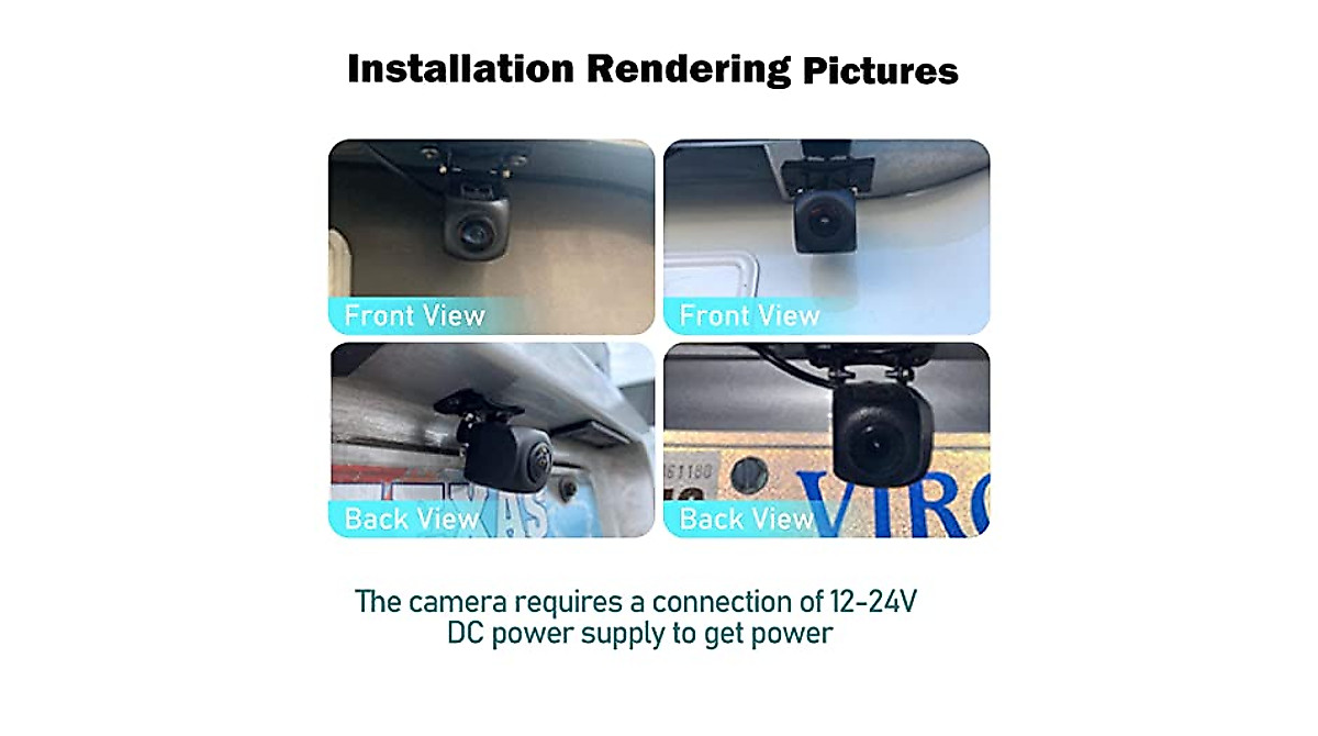 EWAY WiFi Wireless Backup Camera Compatible with iPhone/Android, Rear ...