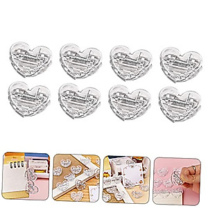 Tofficu 60 Pcs Transparent Love Clip Food Storage Sealing Clips Frog Chip Clips Magnets Sealing Clips Chip Bag Clamps Food Bag Clips Hinge Paper Clips Mini Chips Plastic Girl Wallet Heavy