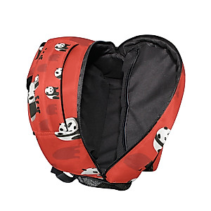 senya Bear Panda Red Fantasy Backpack School Bag Travel Daypack One Size