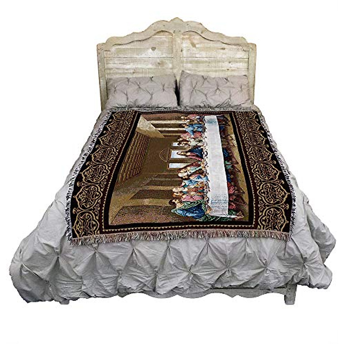 Pure Country Weavers The Last Supper Blanket by Leonardo da Vinci - Religious Gift Tapestry Throw Woven from Cotton - Made in The USA (72x54)