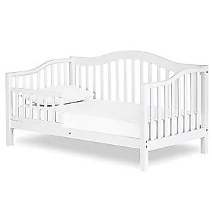 Dream On Me Austin Toddler Day Bed in White, Greenguard Gold Certified 54x30x29 Inch (Pack of 1)