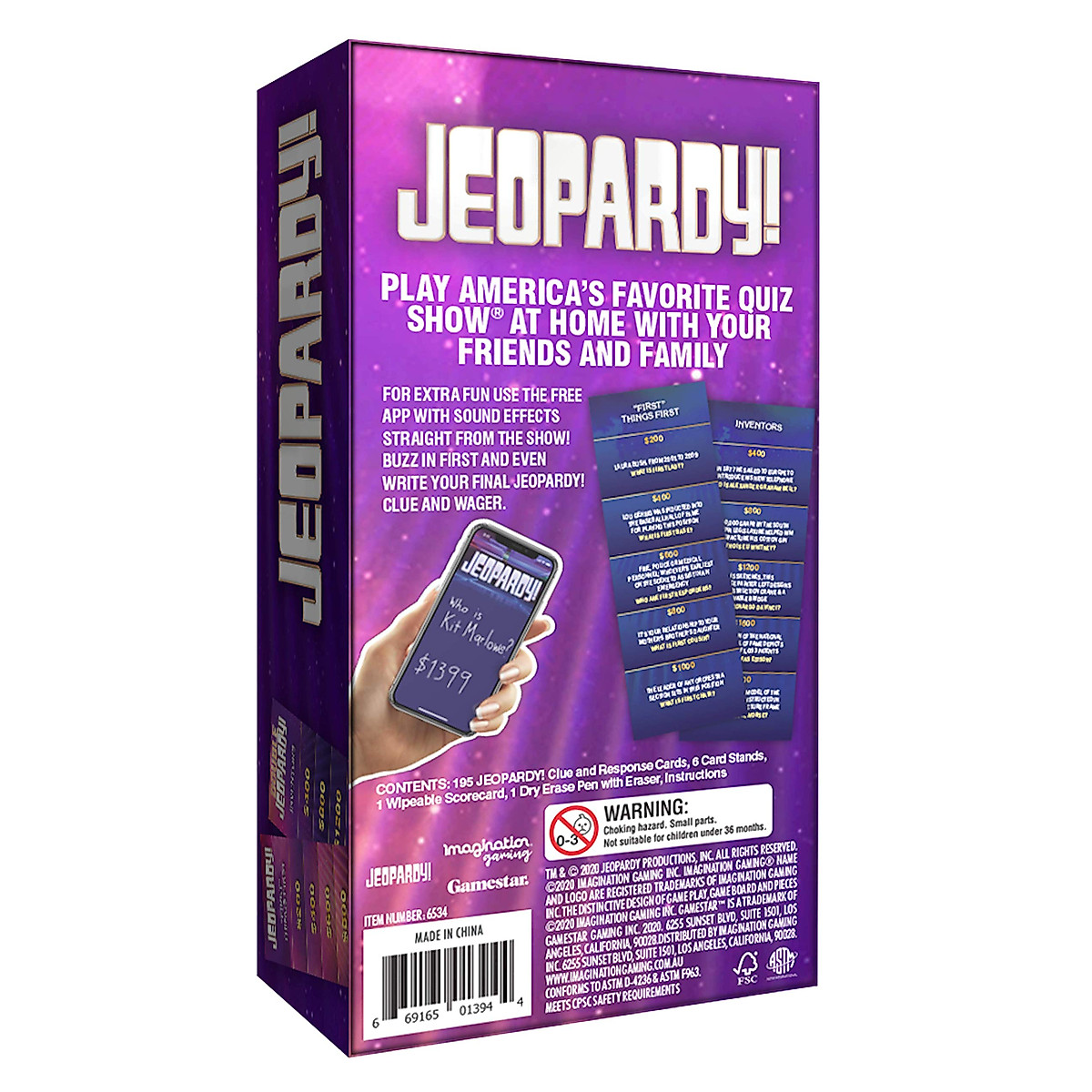 Jeopardy! The Fast-Moving Game of Questions and Answers, Play at Home with Friends, Family, Remote Home Entertainment, Get Excited and Fired Up