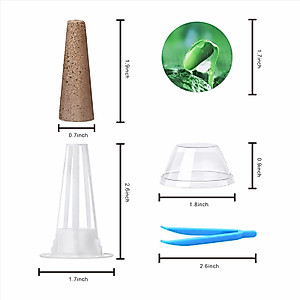 XFVFXZZ 121 Pcs Seed Pods Kit Compatible with Aerogarden, Suitable for Hydroponics Growing System for a Variety of Plants, Outdoor and Indoor Hydroponics Supplies