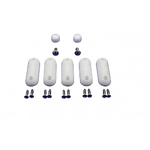 Renovators Supply Manufacturing Toilet Seat Bumper, 7 White Silicone Toilet Seat Bumpers