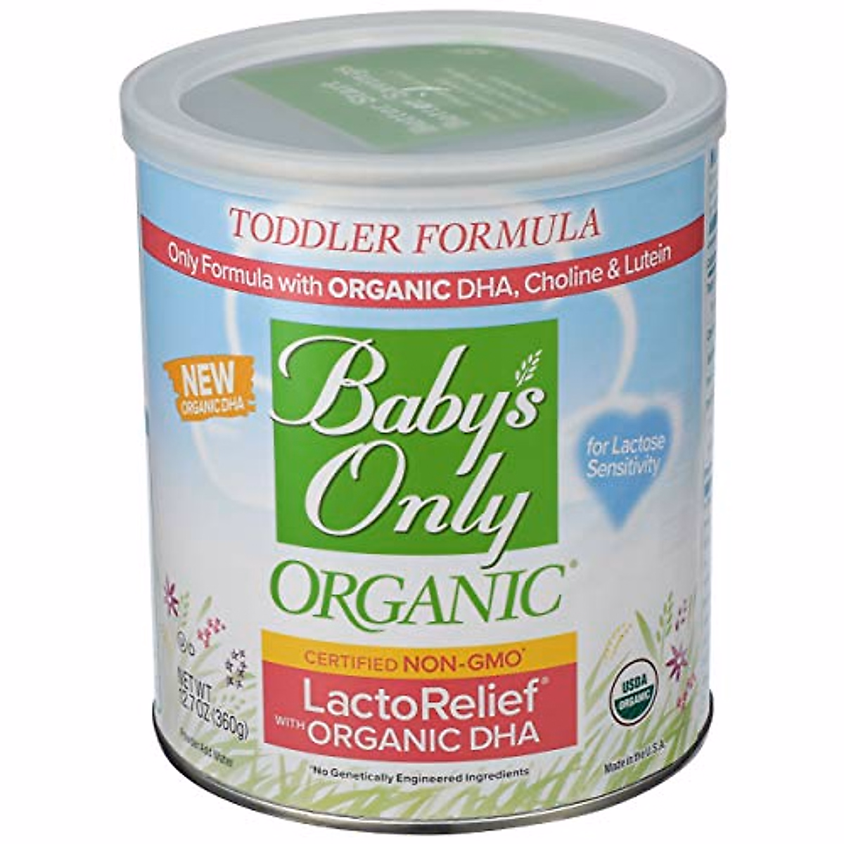 Baby's Only Toddler Formula, Lactose Relief, Organic, 12.7-Ounce Can