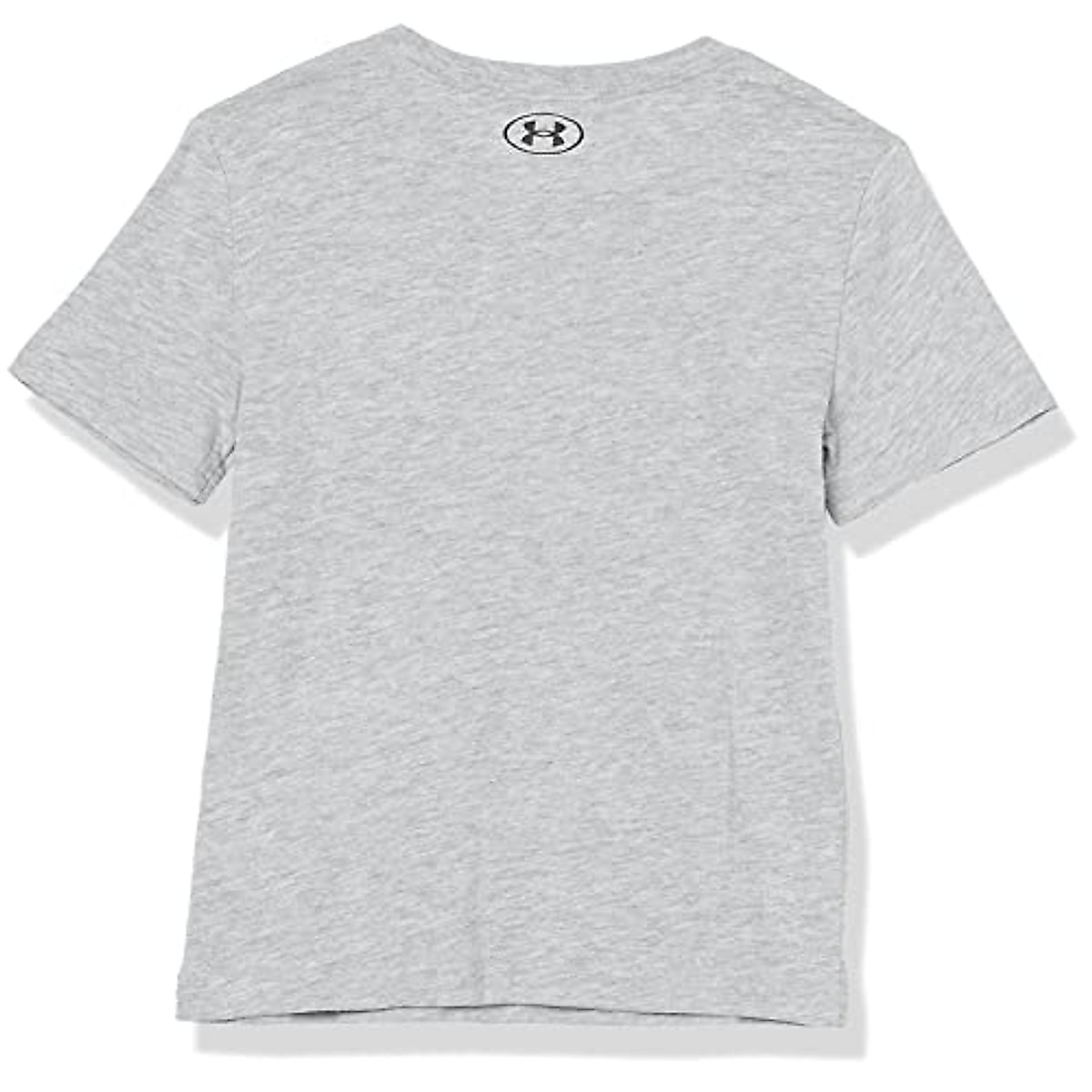 Under Armour Boys' Elite Short Sleeve T-Shirt, Stylish Crew Neckline & Fuller Cut for Complete Comfort, MOD Gray SP22, 7