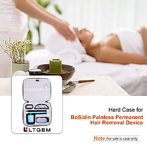 L LTGEM EVA Hard Case for BoSidin Painless Permanent Hair Removal Device - Travel Protective Carrying Storage Bag