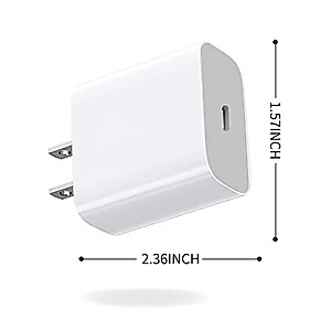 Wyness USB C Charger,18W/20W 9V/ 2A 5V/3A Type-c Power Adapter,Compact USB C PD 3.0 Wall Charger,Compatible with iPhone 13 Pro Max/12/11, Galaxy S22 Ultra/S21/S20, Pixel 6, MacBook Air, iPad Pro