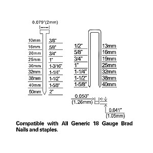 NuMax S2-118G2 Pneumatic 2-in-1 18-Gauge 2" Brad Nailer / Stapler