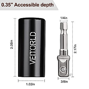 VEITORLD Universal Socket Tools, Gifts for Men Dad Him Husband Father from Daughter Son Wife, Valentine's Day, Unique Cool Gadgets for Grandpa Boyfriend, Super Socket Set1/4'' -3/4''