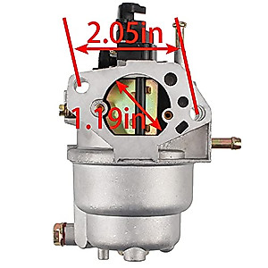 partszen 0J58620157 Carburetor for Generac 5943 GP7500E 7500 Running Watts/9375 Starting Watts Gas Generator Generac 5940 GP6500 6500 Running Watts/8000 with Generator Fuel Tank Shut off Valve