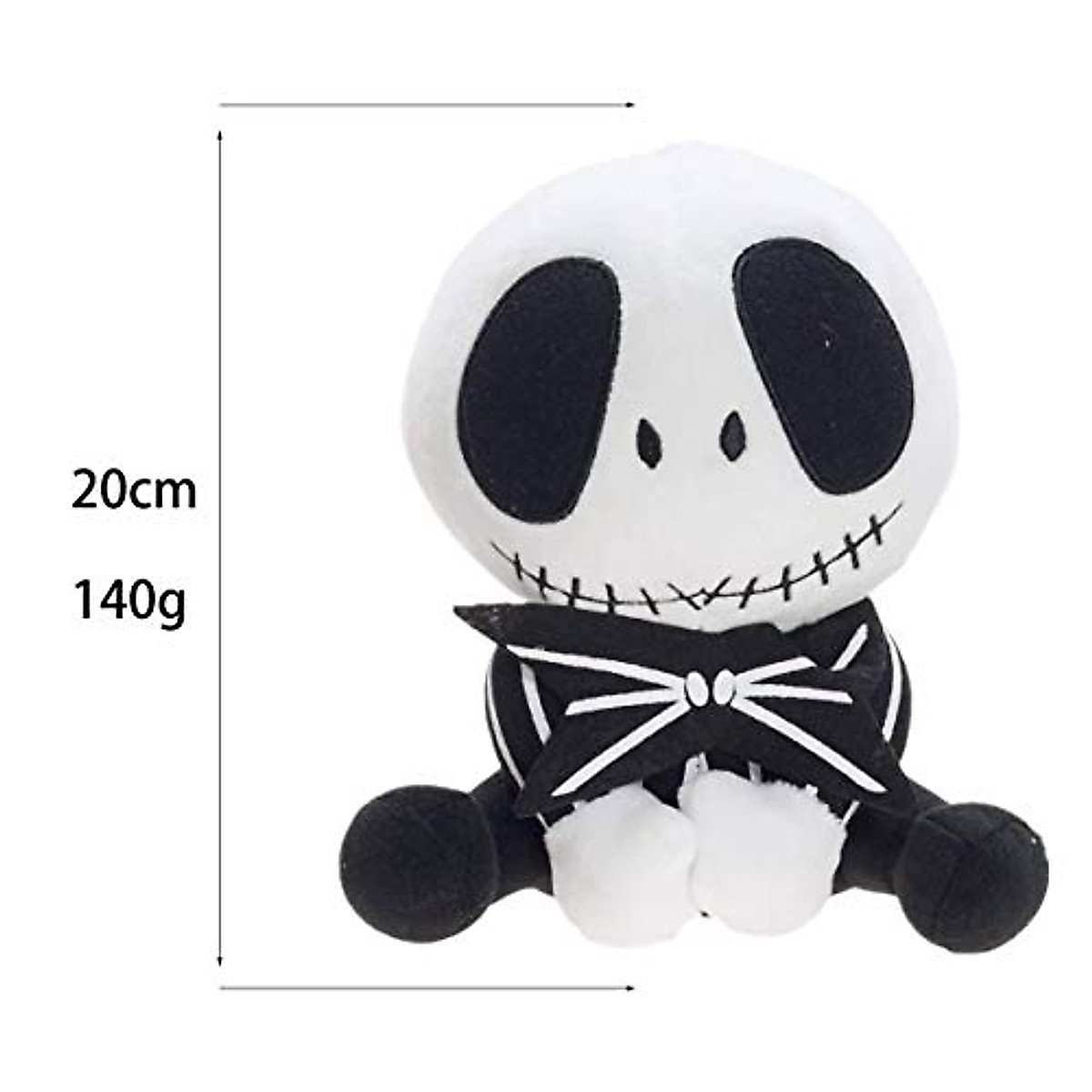 Nightmare Before Christmas Jack Skellington Plush Doll-Pumpkin King Plush Stuffed Lovely Baby Dolls (Sit Posture)