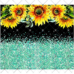 Sunflower Tumbler Sublimation Wrap, Ready to Press, 20 oz Straight Tumbler, Sunflowers Transfer for Tumbler, Flower Tumbler Transfer Wrap
