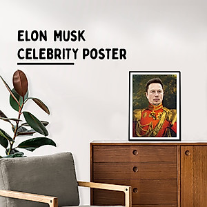 Funny Celebrity Poster Art - Faux Oil Painting Print - Novelty Pop Culture Artwork Gift - Ultra High Resolution - Made in USA