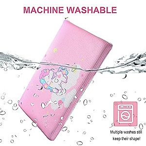 seilmost Toddler Memory Foam Pillow for Sleeping-Cooling Baby Pillow for Newborn-(13" X 18") Detachable Water-Washed Kids Pillows (Unicorn)