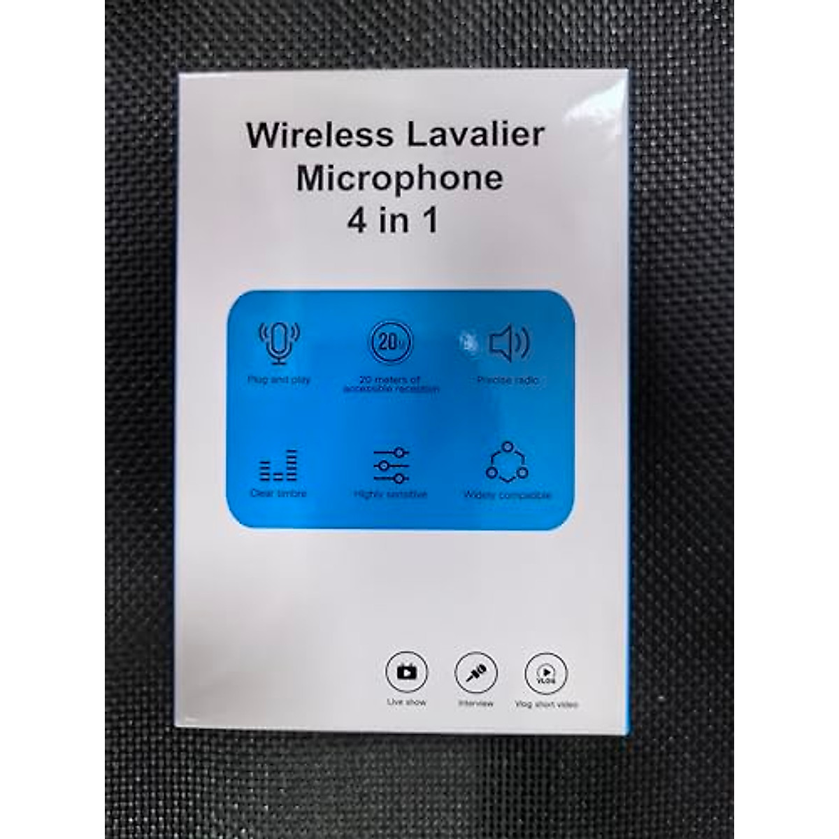 HMKCH Wireless Lavalier Microphone for iPhone - Android Phone/Camera/Computer/Laptop, Professional Dual Lapel Mic with USB-C/3.5mm/USB Plug for Video Recording, Vlog, YouTube, TikTok