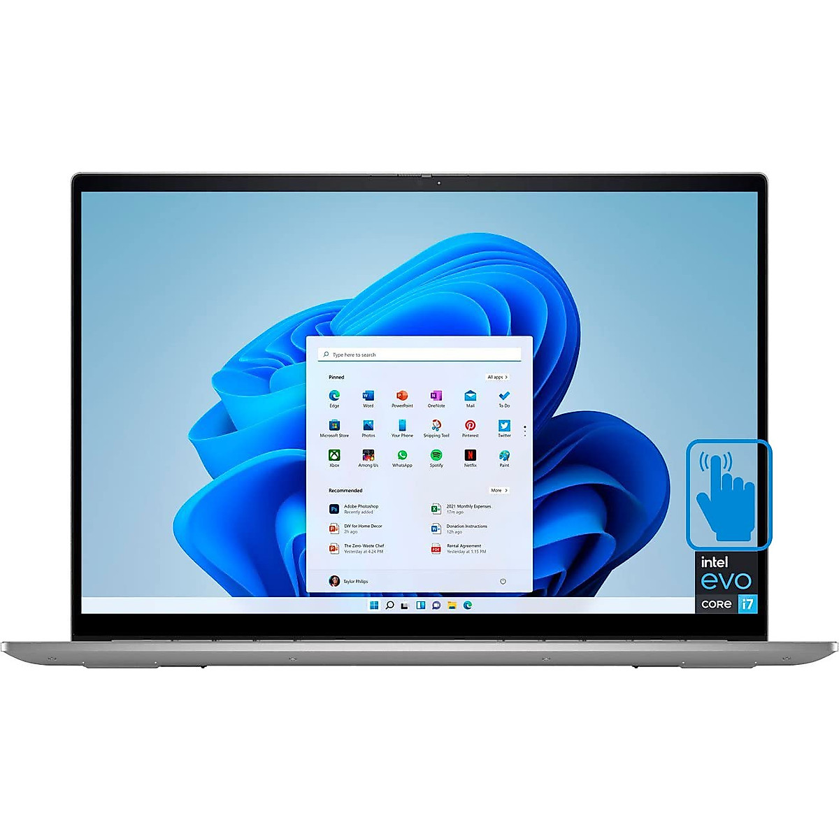 Dell Inspiron 7620 2-in-1 Laptop, 16.0" Touchscreen WUXGA 12th Gen (Intel i7-1260P 12-Core, 16GB RAM, 512GB PCIe SSD, Intel Iris Xe, Backlit KYB, Fingerprint, 2 Thunderbolt 4, WiFi 6E, Win10Pro)