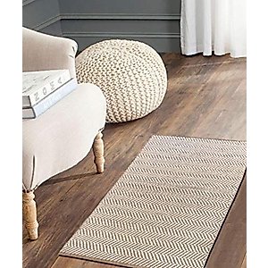 The Home Talk Jute Hemp Cotton Chevron Area Rug | Handcrafted Traditional Rugs | Braided Carpet | Natural Shag Rugs for Entryway Bedroom, Home Décor, Dining Room | Eco-Friendly | 2’ x 3 Store