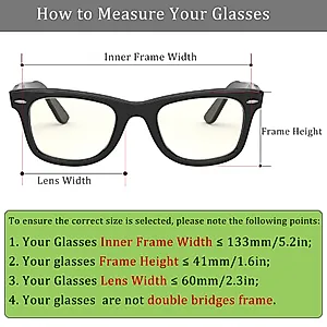 FF FRAZALA Clip On Sunglasses Over Prescription Glasses Polarized UV Protection (Non-flip Brown)