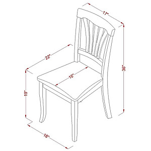 East West Furniture SHAV5-BLK-LC 5 Piece Modern Dining Table Set Includes a Round Kitchen Table with Pedestal and 4 Faux Leather Dining Room Chairs, 42x42 Inch, Black