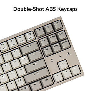 Keychron C1 Hot-swappable Wired Mechanical Keyboard for Mac Layout, Keychron Mechanical Red Switch/USB Type-C Cable/Double-Shot ABS Keycaps Tenkeyless 87 Keys Computer Keyboard for Windows PC