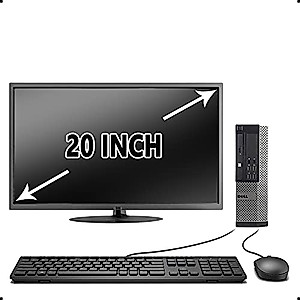 DELL Optiplex 990 SFF PC, Intel Core i5 Processor, 16GB RAM, 2TB HDD, DVDRW, WiFi, Bluetooth 4.0, Windows 10 Pro, LCD Monitor (Renewed)