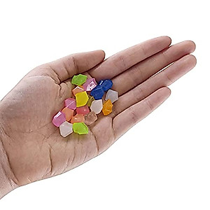 BallHull 1.4cm Decoration Fish Tank Gravel, Rocks Glowing in The Dark for Fish Turtle Tanks, Gardens, Flower Pots, 300 Pcs.
