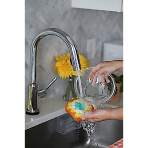 (3 Pack) Lion Brand Yarn Stitch Soak Scrub Nylon Yarn for Crafts, Chartreuse