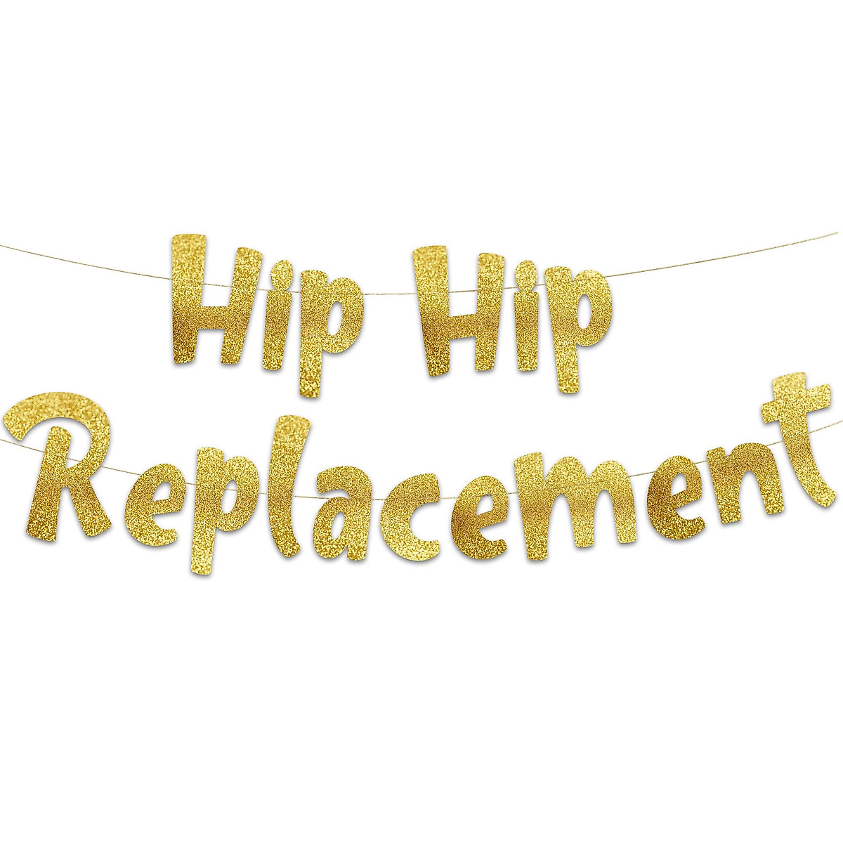 Funny Birthday Gold Glitter Banner – Happy Mens Birthday Party Supplies, Ideas, and Gifts – 21st, 30th. 40th, 50th, 60th, 70th, 80th Adult Birthday Decorations