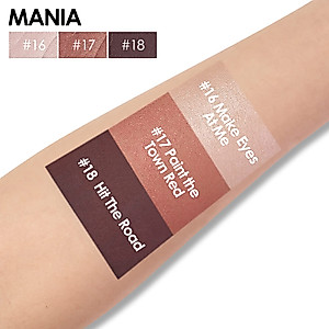 FOCALLURE 3 Pcs No Crease Eyeshadow Sticks,Shimmer & Matte Eye Shadow Crayon with Blending Brush,Smooth Cream Highlighter Pen,Long Lasting Eyeshadow Brightener Stick Makeup,Mania