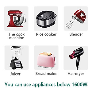 120V to 100V Voltage Converter 1600watts Step Down toroidal Voltage Converter for Japan appliances Used in US［CE, CQC Certified］