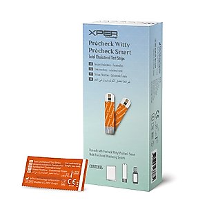 MbH Blood Cholesterol Monitoring Test Strips 10 Single Pack in Procheck Smartphone dongle Home Health Test Quick, Simple & Easy-to-Use, Clear Easy to Read Results - Android System Type-C & iOS System
