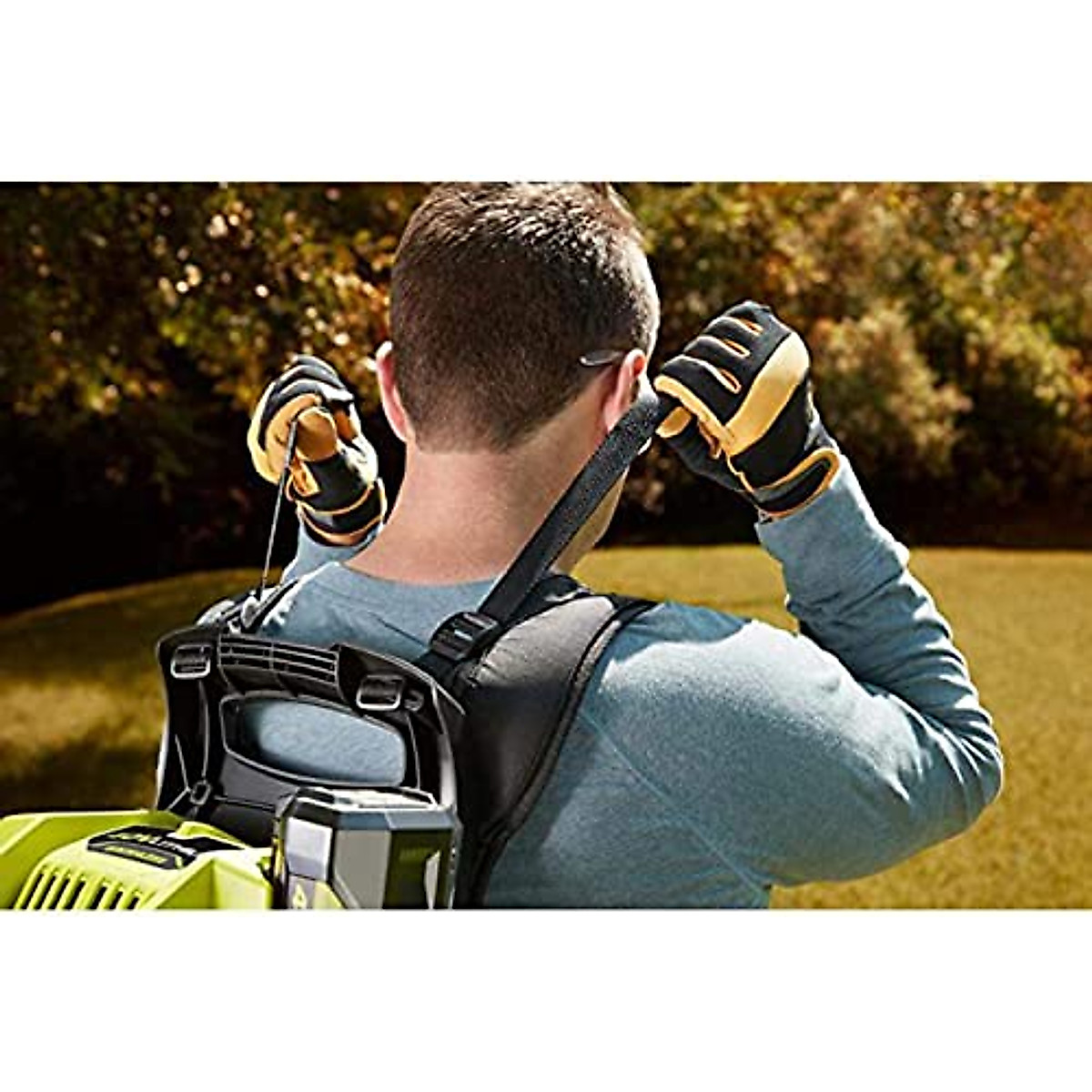 Ryobi RY40440 40 Volt 145 MPH 625 CFM Cordless Brushless Variable Speed Backpack Leaf Blower with Lithium-Ion Battery and Charge Kit