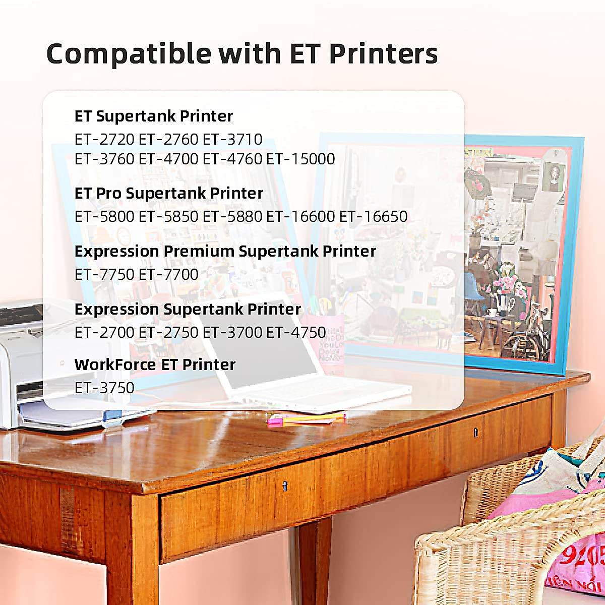 IN INTACTECH Black Sublimation Ink Refill for EcoTank Supertank Printers ET-2720 ET-15000 ET-4700 ET-2760 ET-3760 ET-4760 ET-2700 ET-2750 ET-4750 / 200ML / Anti-UV/Upgrade Version/ICC Free