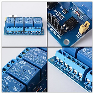 Gump's grocery 5V 4 Channel Relay Module with Optocoupler for Arduino UNO R3 MEGA 2560 1280 DSP ARM PIC AVR STM32 Raspberry Pi