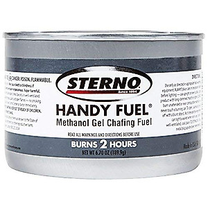 Sterno Products 20102 2 Hour Handy Gel Chafing Fuel 6.7oz, Methanol-6 Packs, Blue