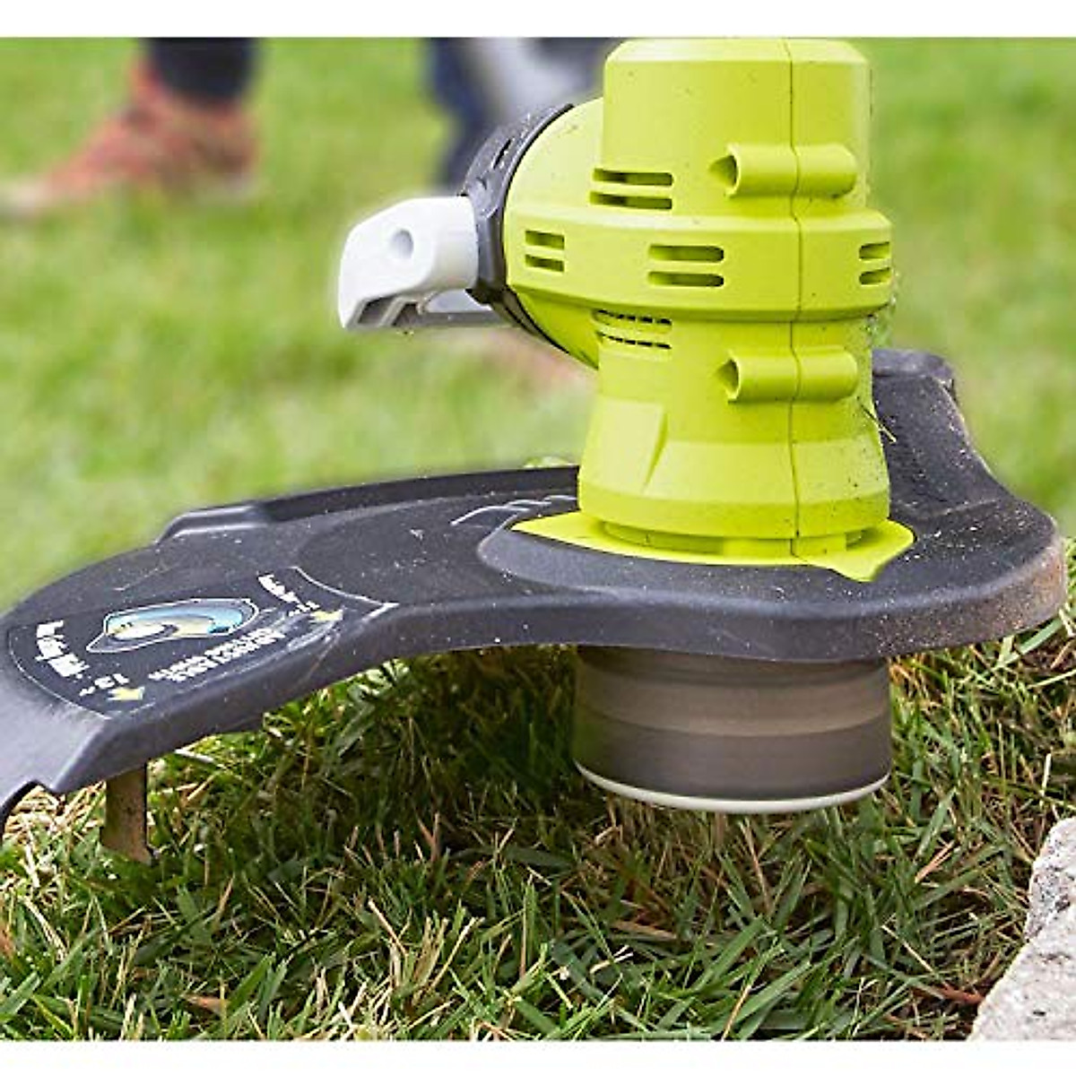 Eyoloty ACFHRL2 Polycarbonate Blades Head,AC14RL3A & AC80RL3 Spool Line Compatible with Ryobi 18V 24V 40V RY40210 RY40210A String Trimmers,with AC14HCA Cap Cover and Ryobi Trimmer Parts (18 Pack)