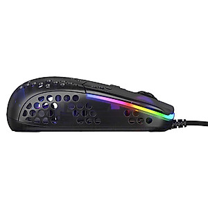 XTRFY MZ1, Ultra-Light Wired Gaming Mouse, Cutting-Edge Pixart 3389 Sensor, Unique Shape for Optimum Aim, Adjustable RGB Lighting, Zy’s Rail Edition