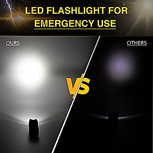 Dartmoor 500,000V Mini Stun Gun 2 Pcs, Highly Portable Ultrapowerful USB Rechargeable Electric Stun Gun with 120lm Tactical Flashlight and Custom Holster, for Men & Women for Car and Self Defense