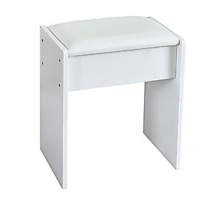 Jansaimei Hollywood Dressing Table, Makeup Vanity Set with 10 Dimmable Bulbs, White Dressing Desk with Sliding Mirror and Chair, Vanity with 4 Drawers and 6 Shelvesfor Girls and Women.