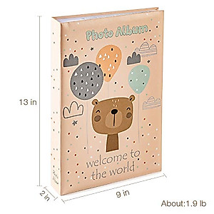 Edian Memo Photo Album 4x6 300 Photos, Family Baby Kids Cute Photo Album with Writing Space