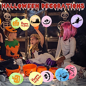 yuzshin 50PCS Halloween Punch Balloons for Kids,Halloween Party Game Favors, Halloween Giveaways, Trick or Treat Toys, Halloween Games, Kids Halloween Goodies