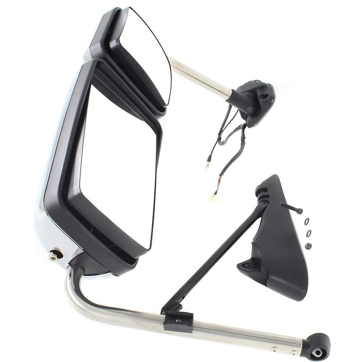 Kool Vue Driver & Passenger Side Power Heated Mirrors for International Durastar 2013 With Signal Light Chrome