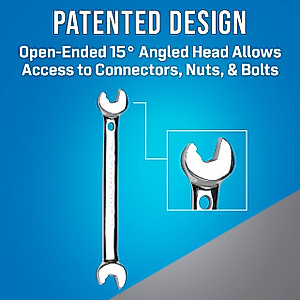 Jonard Tools ASW-716, Double Ended Speed Wrench, Angled Head, 7/16"