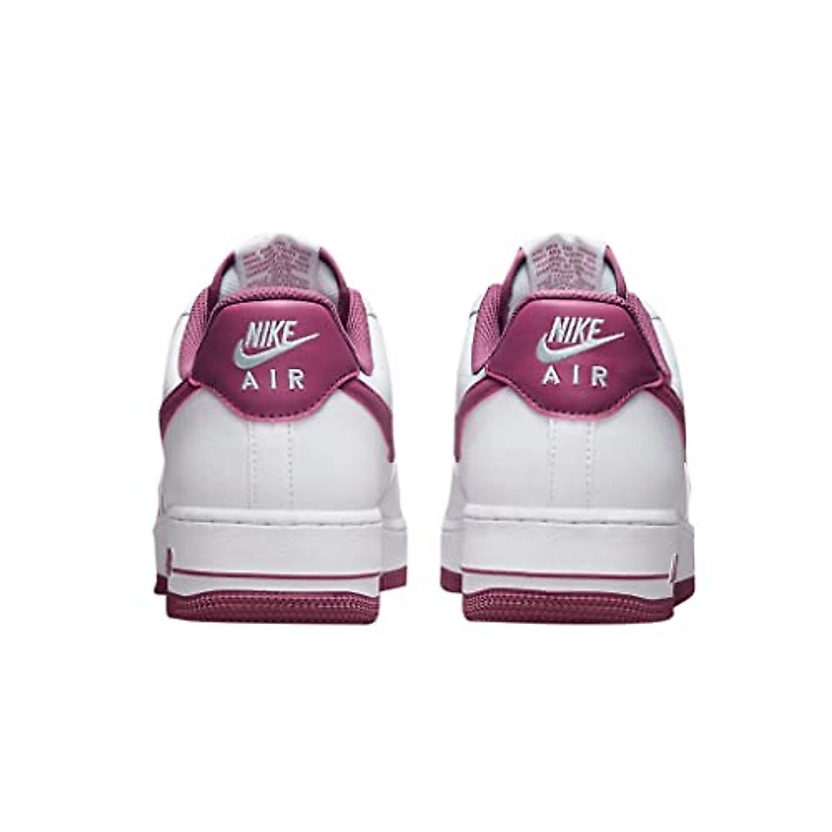 NIKE Men's Air Force 1 '07 Shoe, White/Light Bordeaux-white, 9.5
