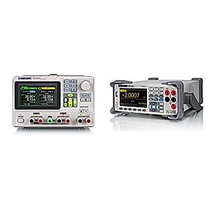 Siglent Technologies SPD3303X-E Triple Output Power Supply & SDM3045X 4-1/2 Digit Digital Multimeter, DMM
